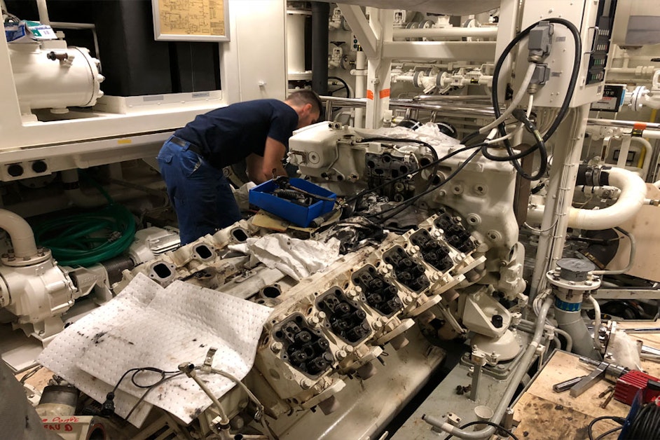 New Main Engines on 50-metre Superyacht - Fairport Global